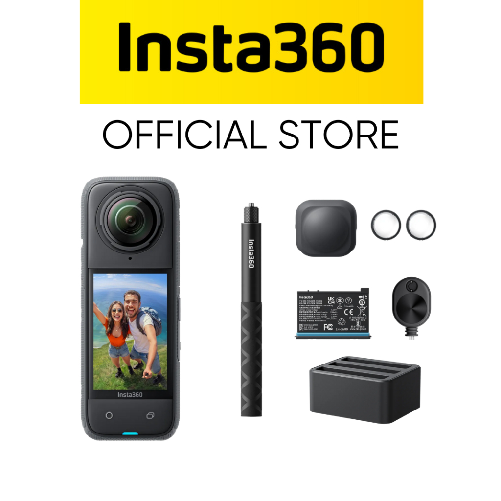 Insta360 8K30fps 360 Action Camera - X4 Ultimate Kit | Shopee Singapore