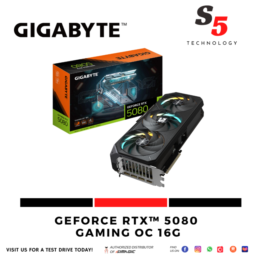 Gigabyte GeForce RTX 5080 GAMING OG 16G / rtx5080 gpu / rtx5080 ...