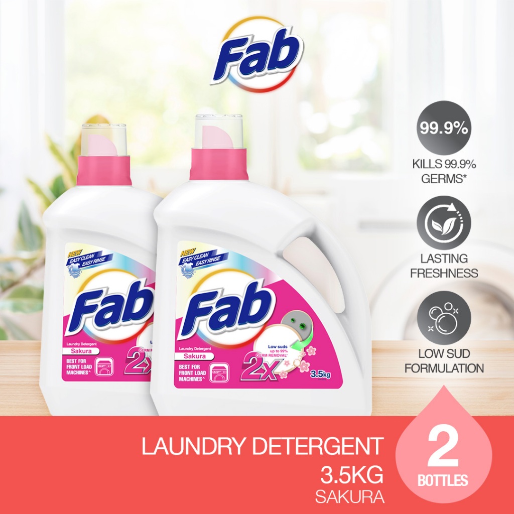 Fab Laundry Detergent 3.5kg x 2 Bottles | Shopee Singapore