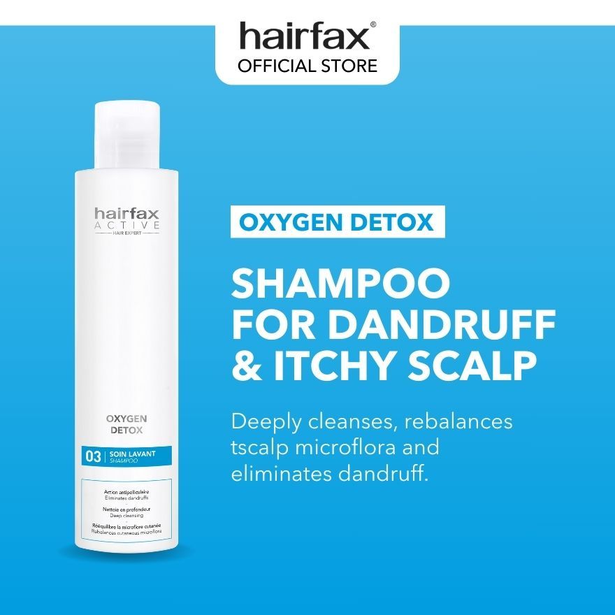 Hairfax Oxygen Detox Shampoo 200ml For Dandruff & Itchy Scalp | Shopee ...