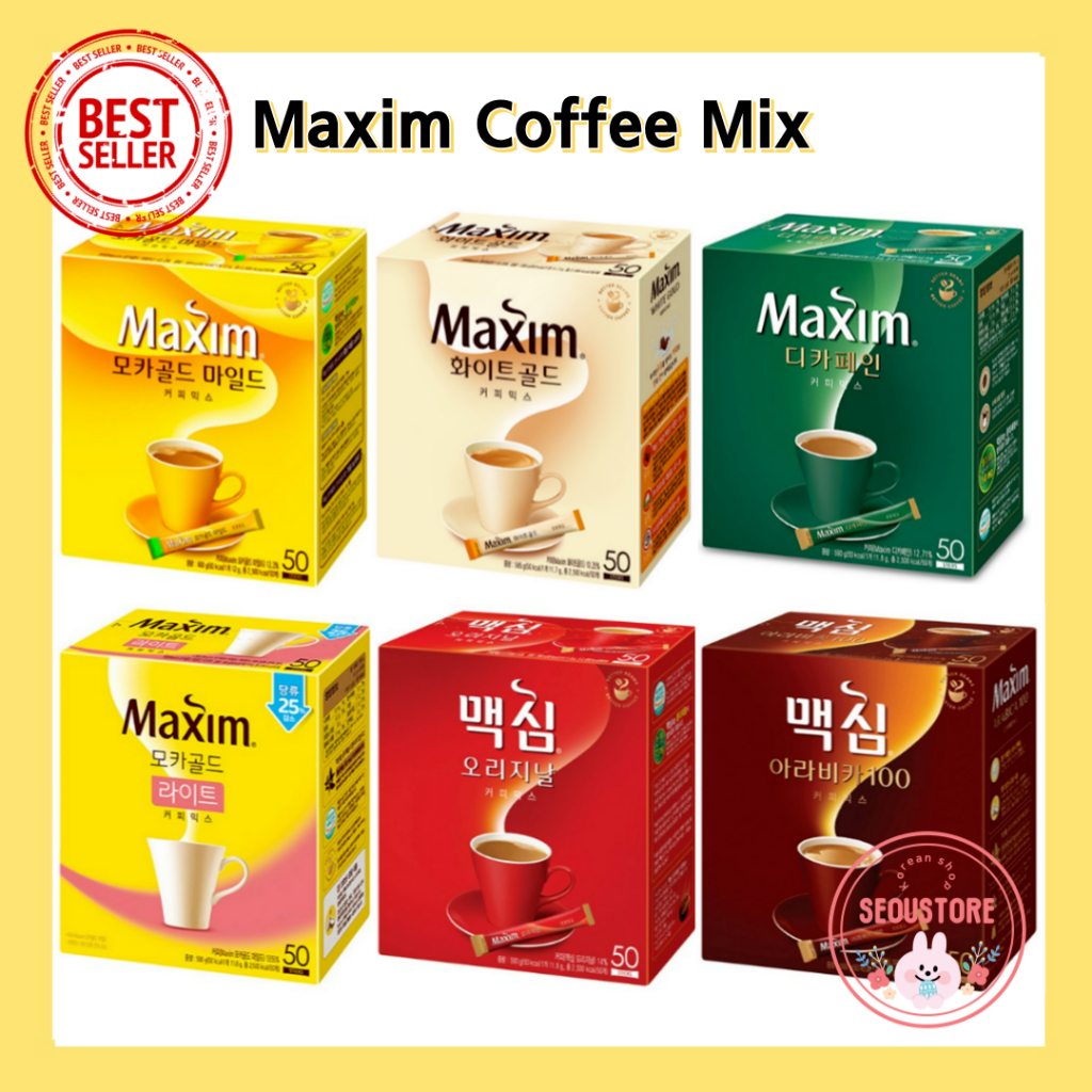 [Maxim] Coffee Mix Mocha Gold Mild/White Gold/Decaffein/Mocha Gold ...