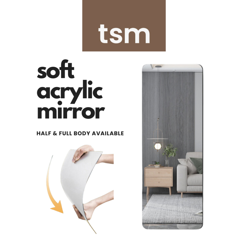 TSM Acrylic Mirror | Soft Mirror | Wall Mirror Sticker | Shopee Singapore