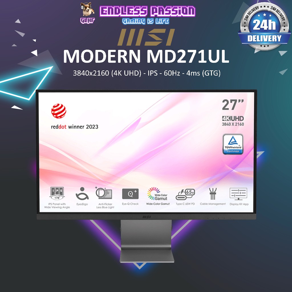 MSI Modern MD271UL Productivity Monitor | Shopee Singapore