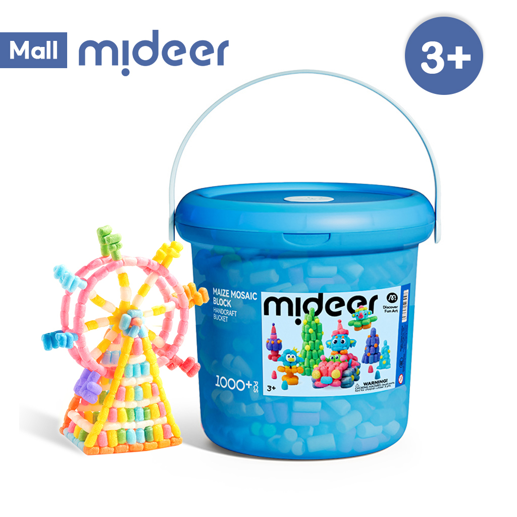 Mideer Natural Maize wet-and-stick Mosaic Block Handcraft Bucket 1000 ...