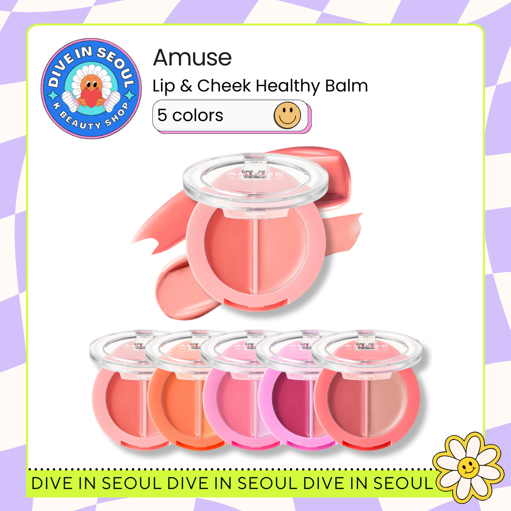 [AMUSE] Lip & Cheek Healthy Balm – 5 colors | Shopee Singapore