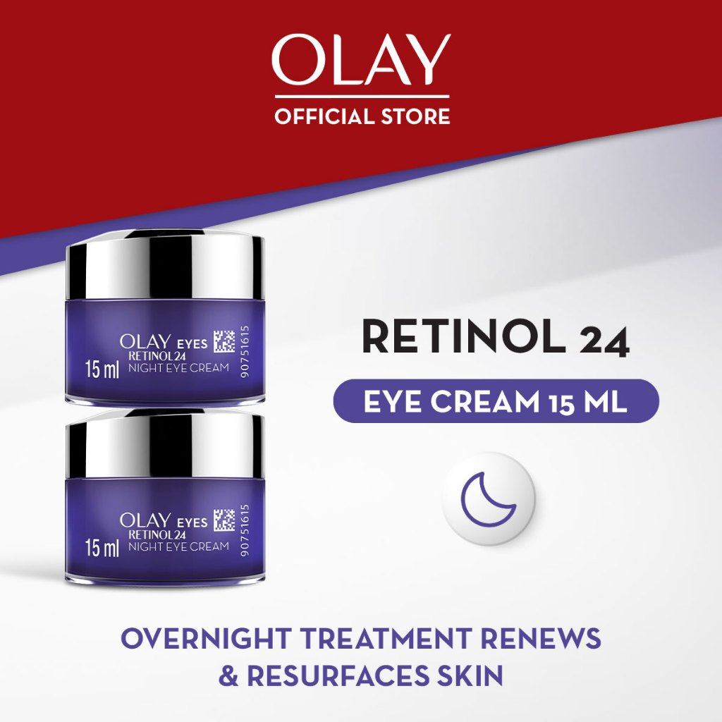 [Bundle of 2] Olay Regenerist Retinol 24 Night Eye Cream - 15ml ...