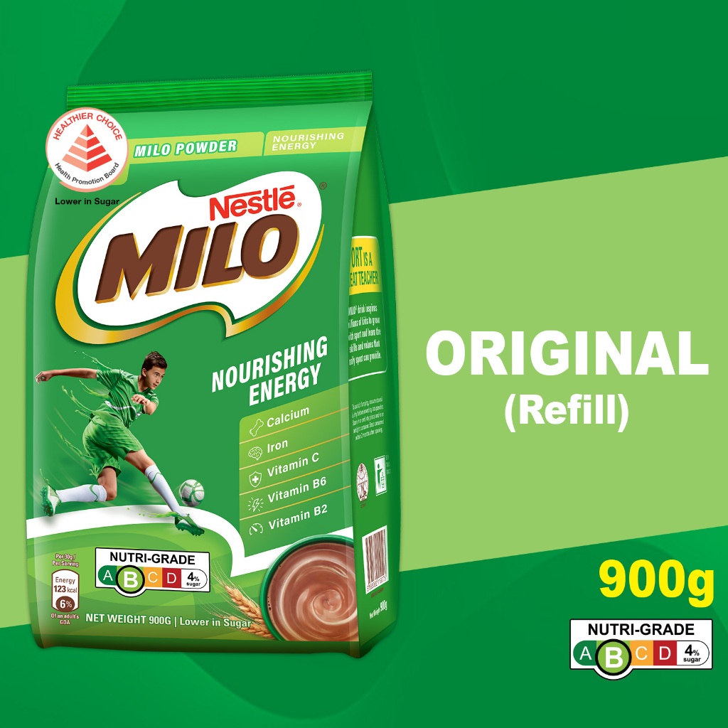 [Bundle of 3] MILO ACTIV-GO Regular Powder Refill Pack (900g) | Shopee ...
