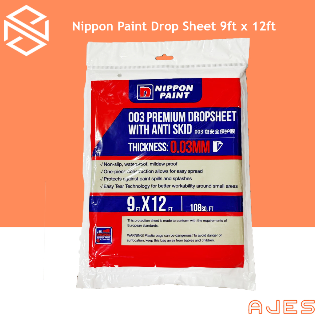 🔥Local Seller🔥 Nippon Paint Premium Droop Sheet With Anti Skid ...