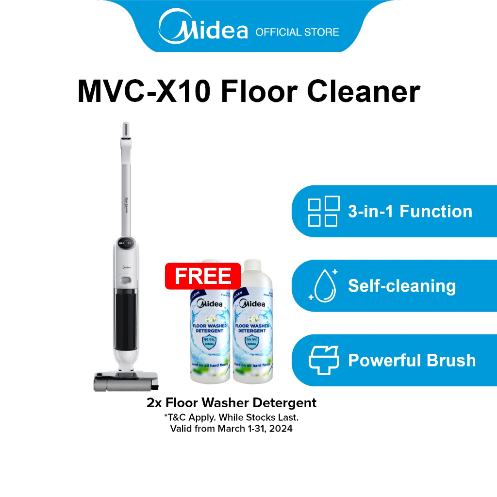 Midea MVC-X10 Floor Cleaner | Shopee Singapore