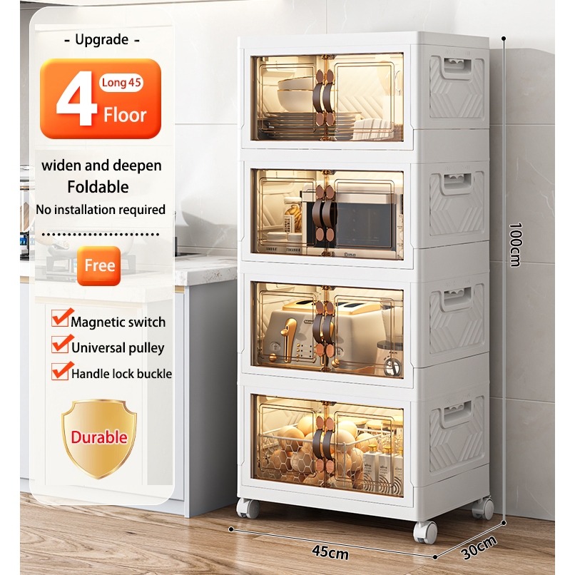 【SG STOCK】Foldable cabinet Drawer cabinet Home storage cabinet Home ...