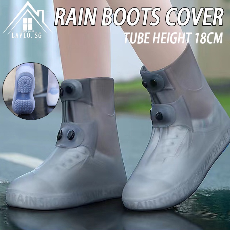 SG Waterproof Silicone Shoe Cover Rain Boots Cover Non-slip Shoes ...