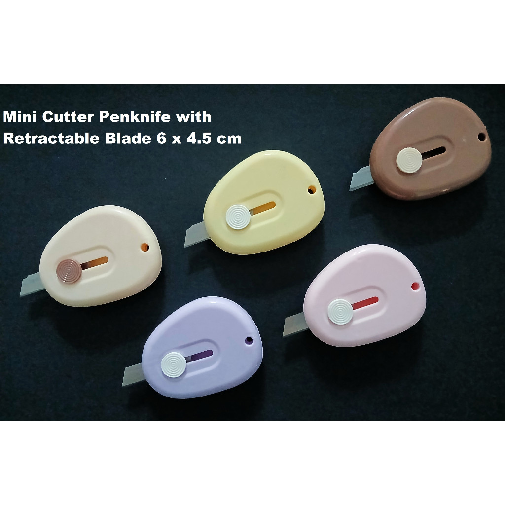 MINI CUTTER PENKNIFE Small Pocket Retractable Portable Stationery ...