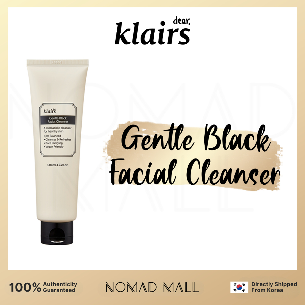 [Klairs] Dear Klairs Gentle Black Facial Cleanser 140 ml | Shopee Singapore