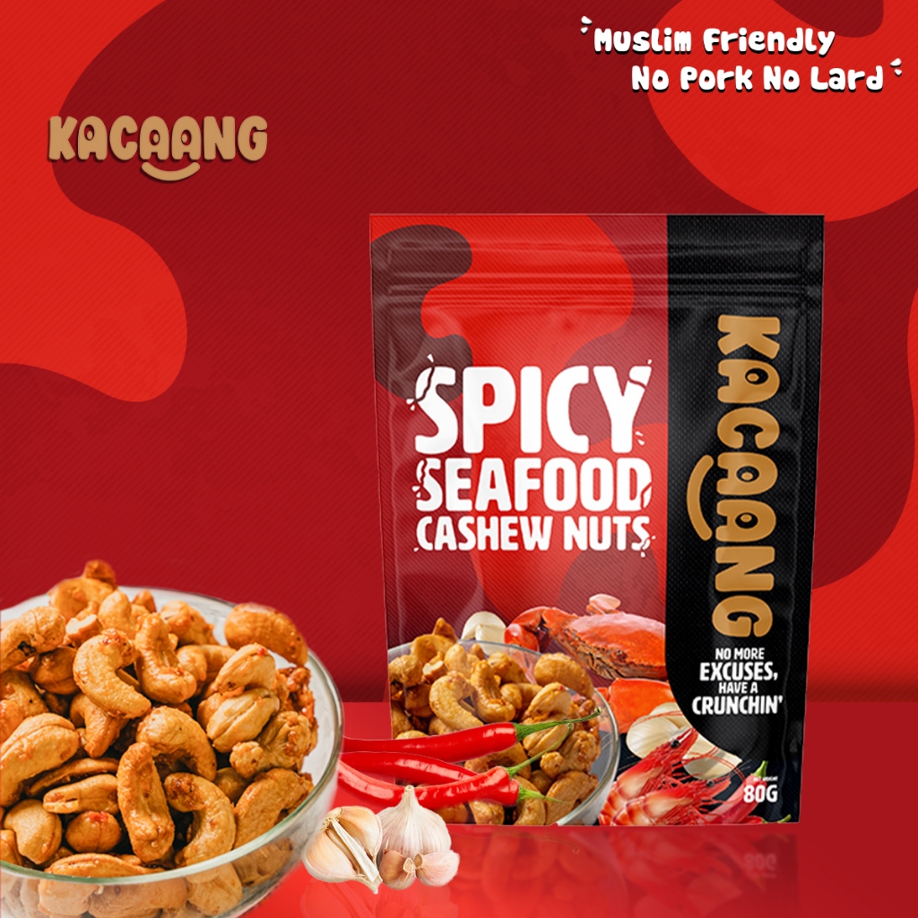 Cashew Nuts Spicy Seafood Flavour Jumbo Size Premium Quality Crunchy ...