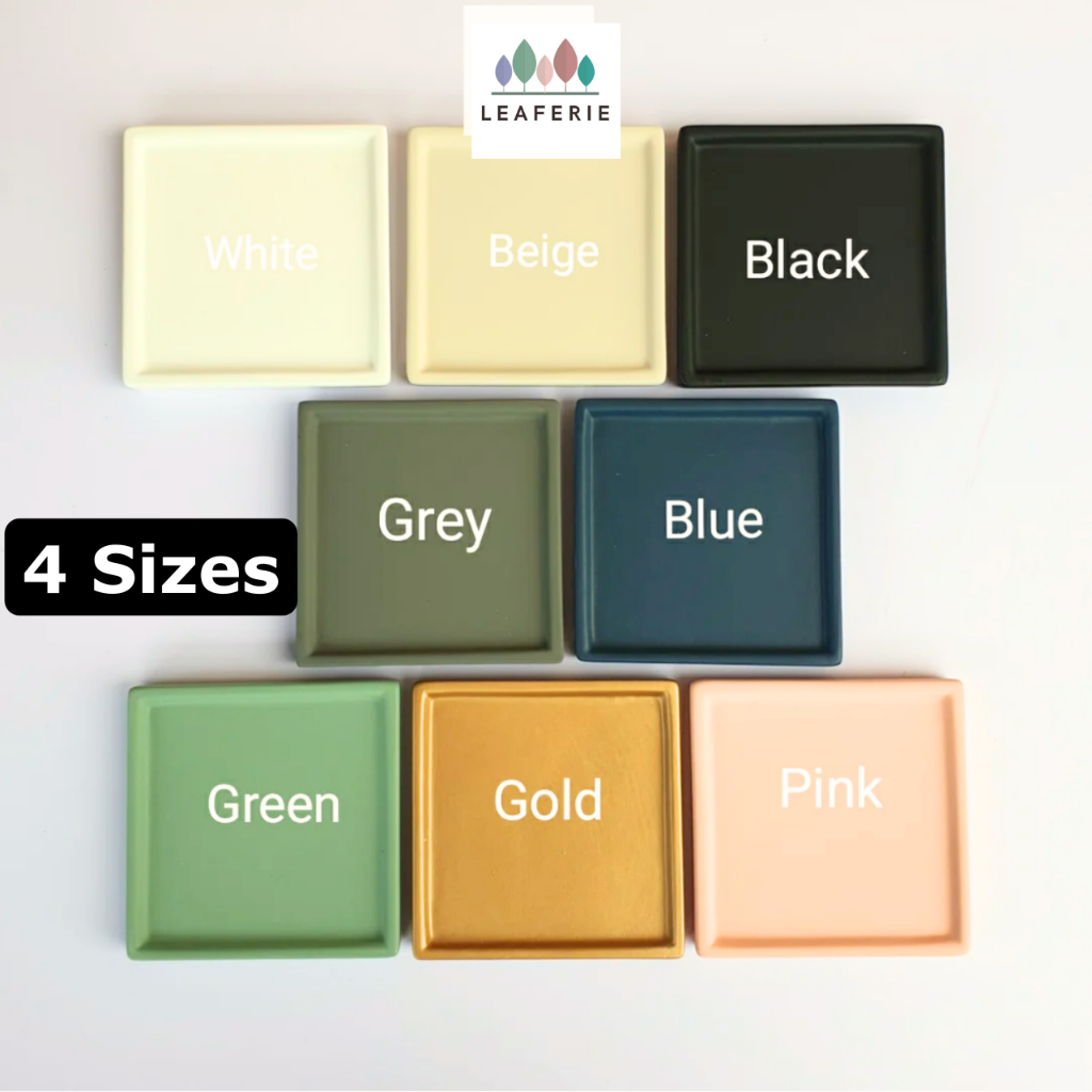 The Leaferie Square plant tray (4 sizes) trays . flowerpot plate ...