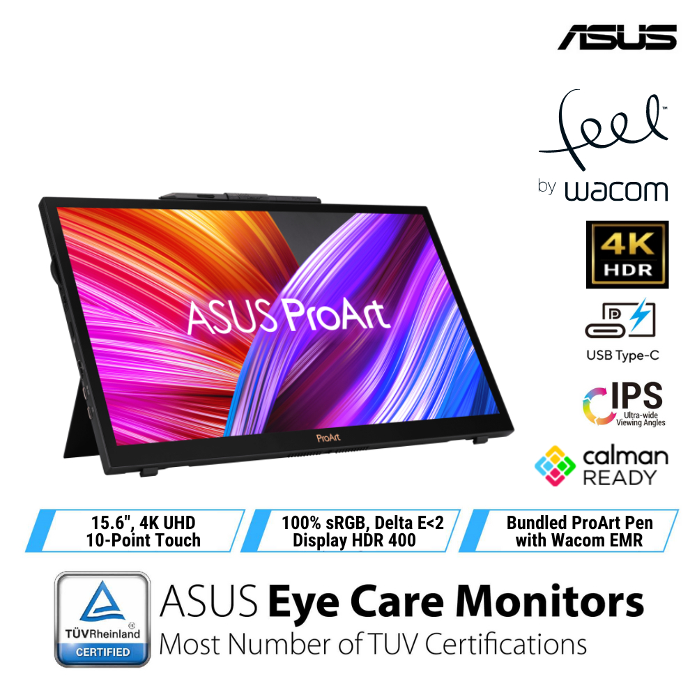 ASUS ProArt PA169CDV Pen Display – 15.6", 4K UHD, WACOM EMR, 100% sRGB ...