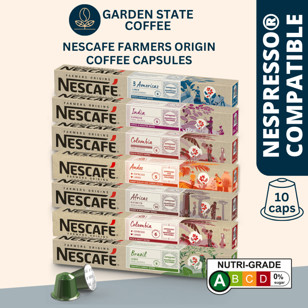 Nescafe - 10 Nespresso Original Compatible Coffee Capsules | Shopee ...