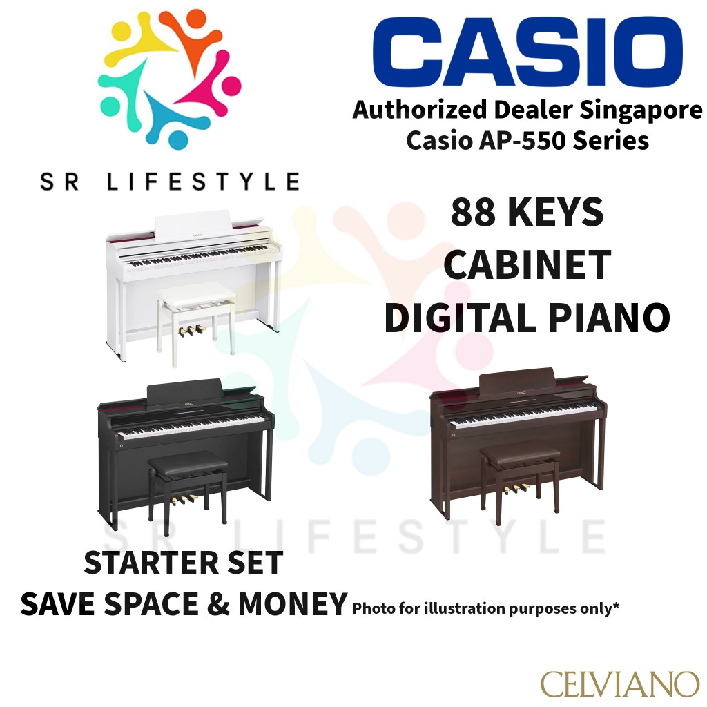 Casio AP-550 AP550 Series Celviano AP 550 Upright Digital Piano ...