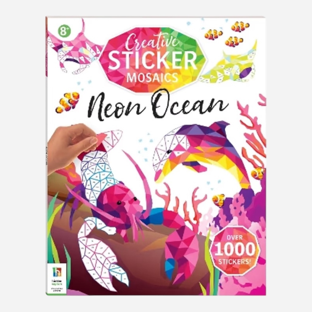 Creative Sticker Mosaics Neon Ocean (Hinkler) | Shopee Singapore