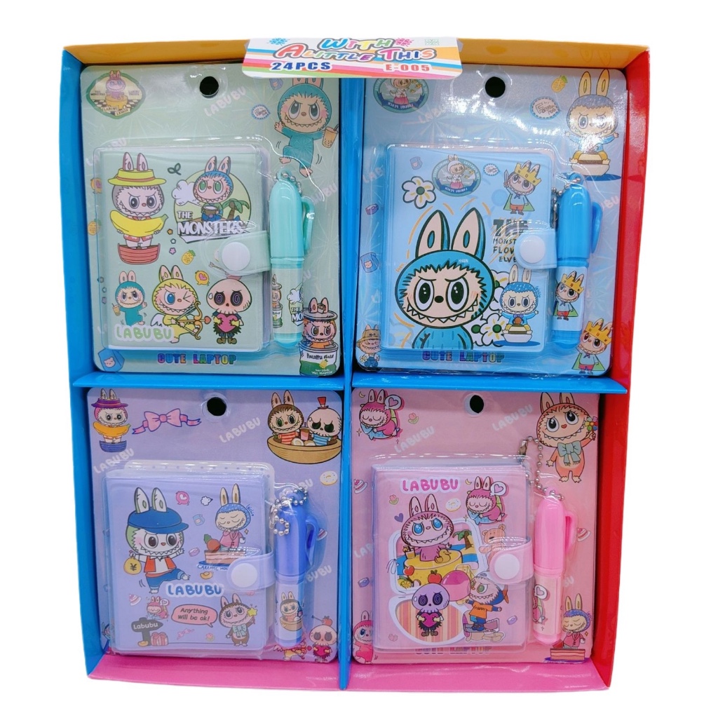 Goodie Bag Notebook with Pen Stationery Gift Bag Christmas Gifts Labubu ...