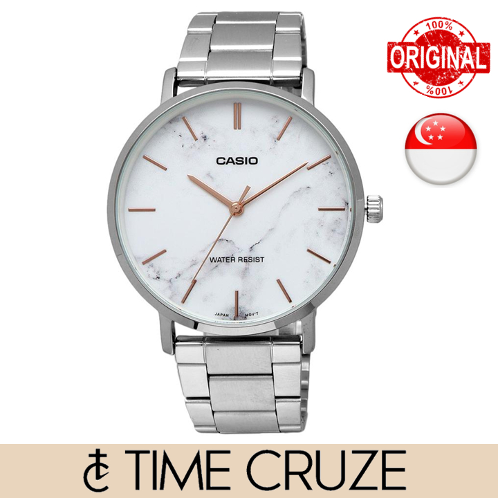 [Time Cruze] Casio MTP-VT01 Marble Inspired Dial Analog Quartz ...