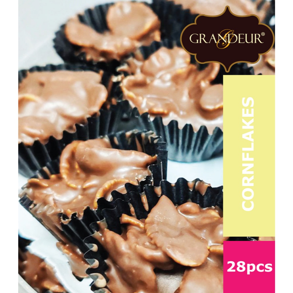 [RAYA] GRANDEUR Cornflakes with Milk Chocolate Emping Jagung dengan ...