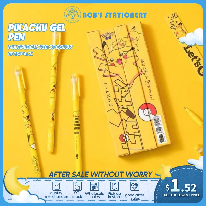 ️SG Delivery ️4Pcs Sanrio 0.5mm Cute Pokemon Gel Pens School Writing ...