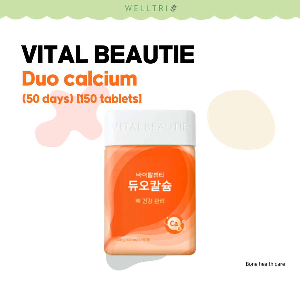 VITAL BEAUTIE Duo Calcium (50days) Chewable Supplement Multivitamin ...