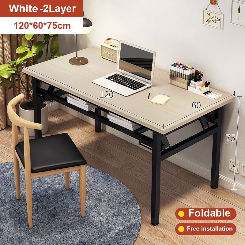 Foldable Folding Computer Dining Study Tables Long Training Table ...