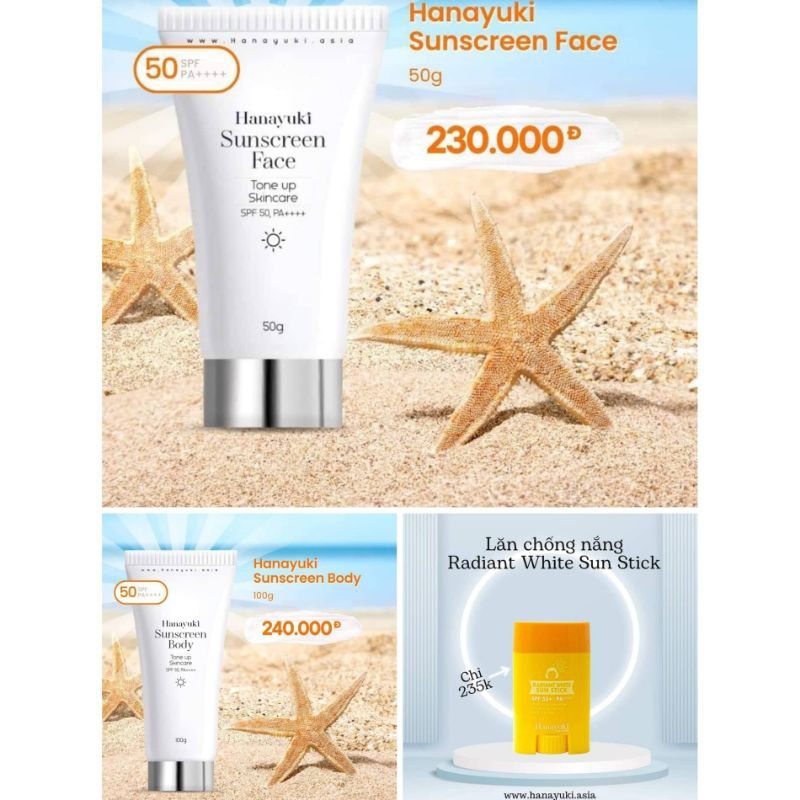 Hanayuki Radiant White Sun Stick SPF 50 + / PA++ + Sunscreen Wax icon ...