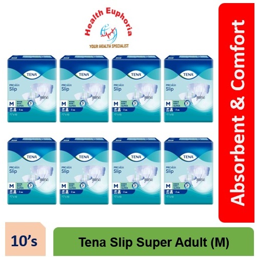 Tena Proskin Slip SUPER Diaper (M/L) 10pcs/pkt [Carton sale] | Shopee Singapore