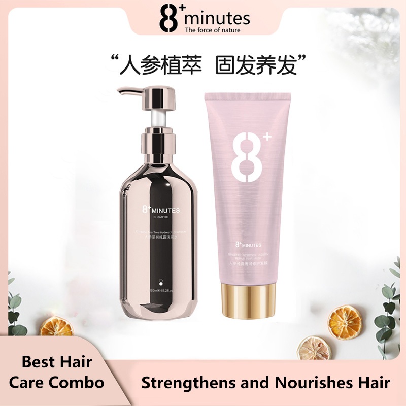 8+minutes Ginseng Tea Tree Hydrosol Shampoo + 8+minutes Ginseng ...