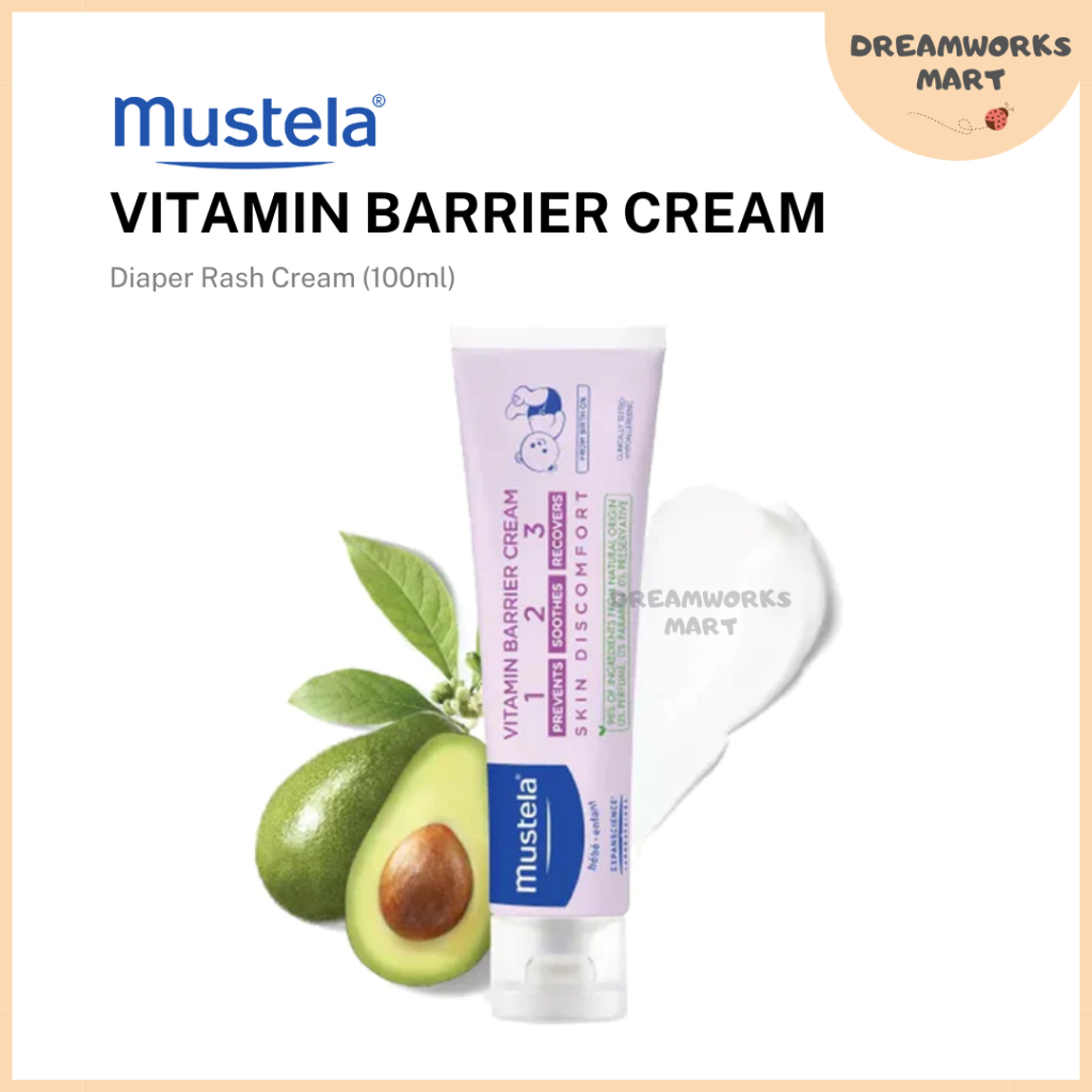 Mustela Vitamin Barrier Cream Diaper Rash Cream (100ml) | Shopee Singapore