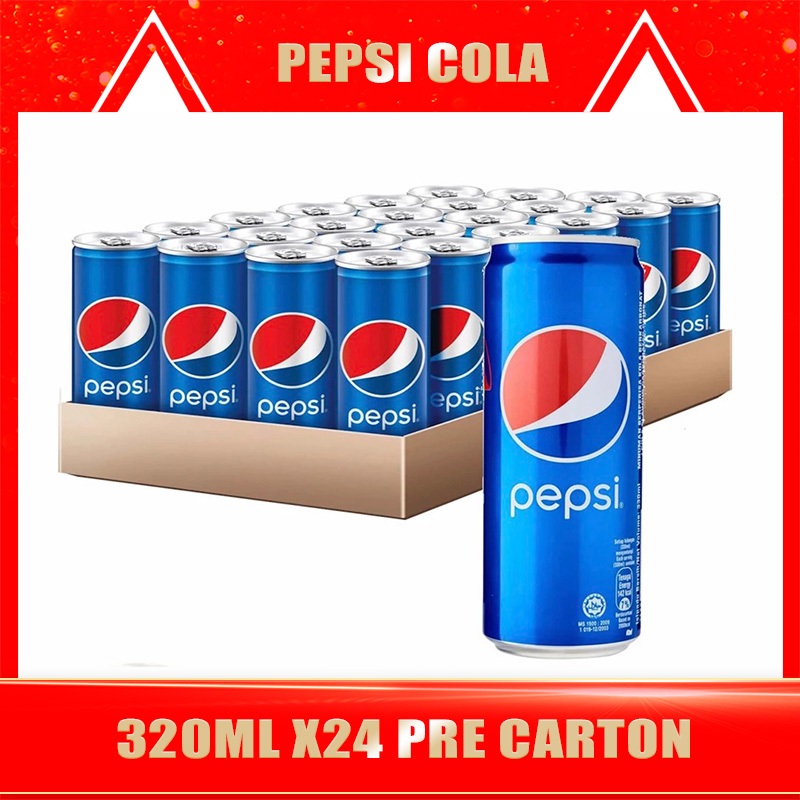 Pepsi Cola 320ml x 24cans per carton | Shopee Singapore
