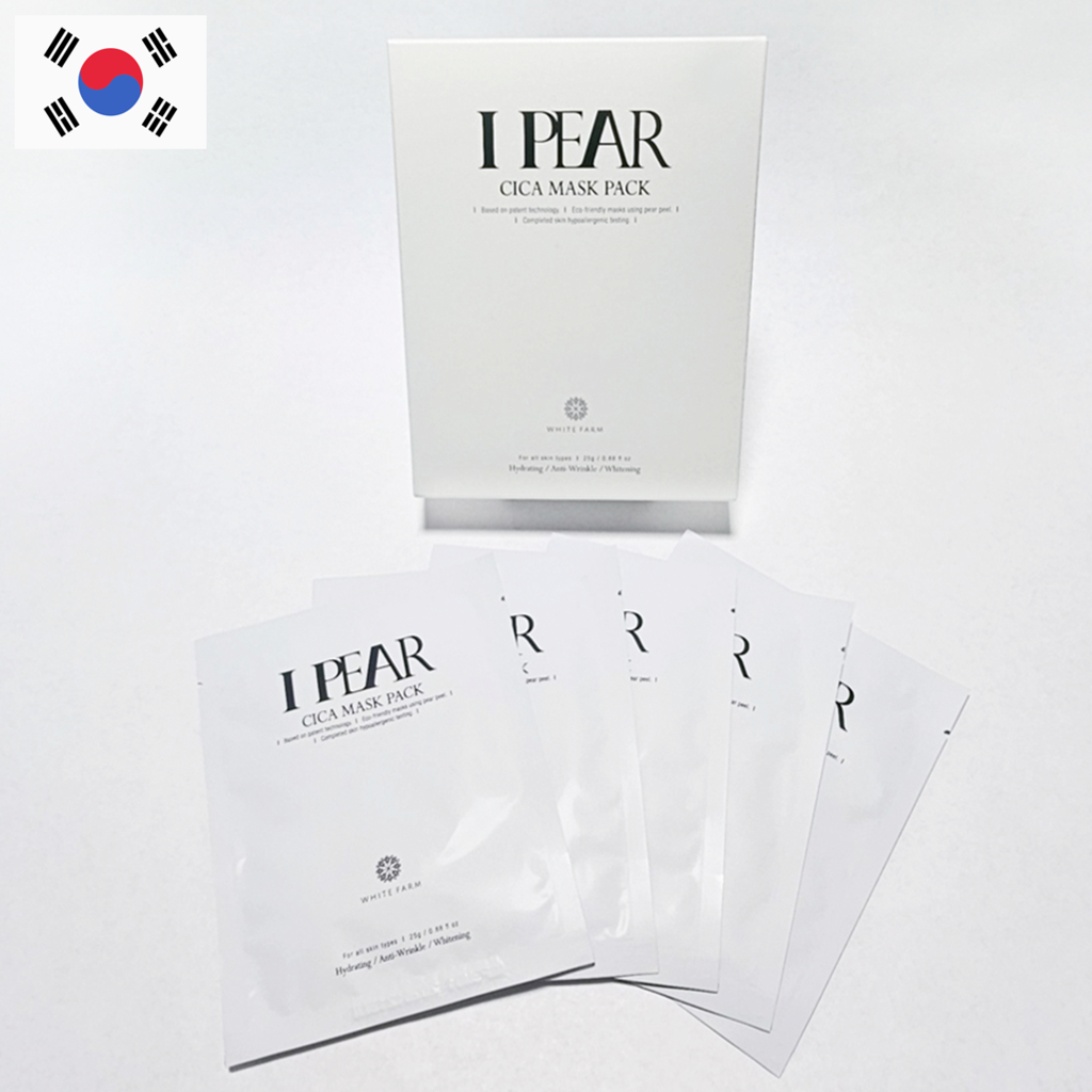 【KOREAN New 2024 White Farm】 I PEAR CICA MASK PACK : Whitening Wrinkle ...