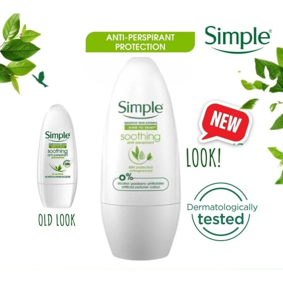 Simple Kind to Skin Soothing Anti-Perspirant 50ml | Shopee Singapore