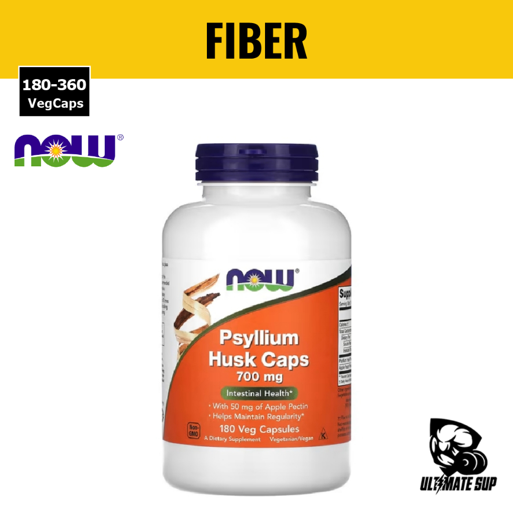 NOW Foods, Psyllium Husk Caps, 700 mg, Apple Pectin, Enhances Digestive ...