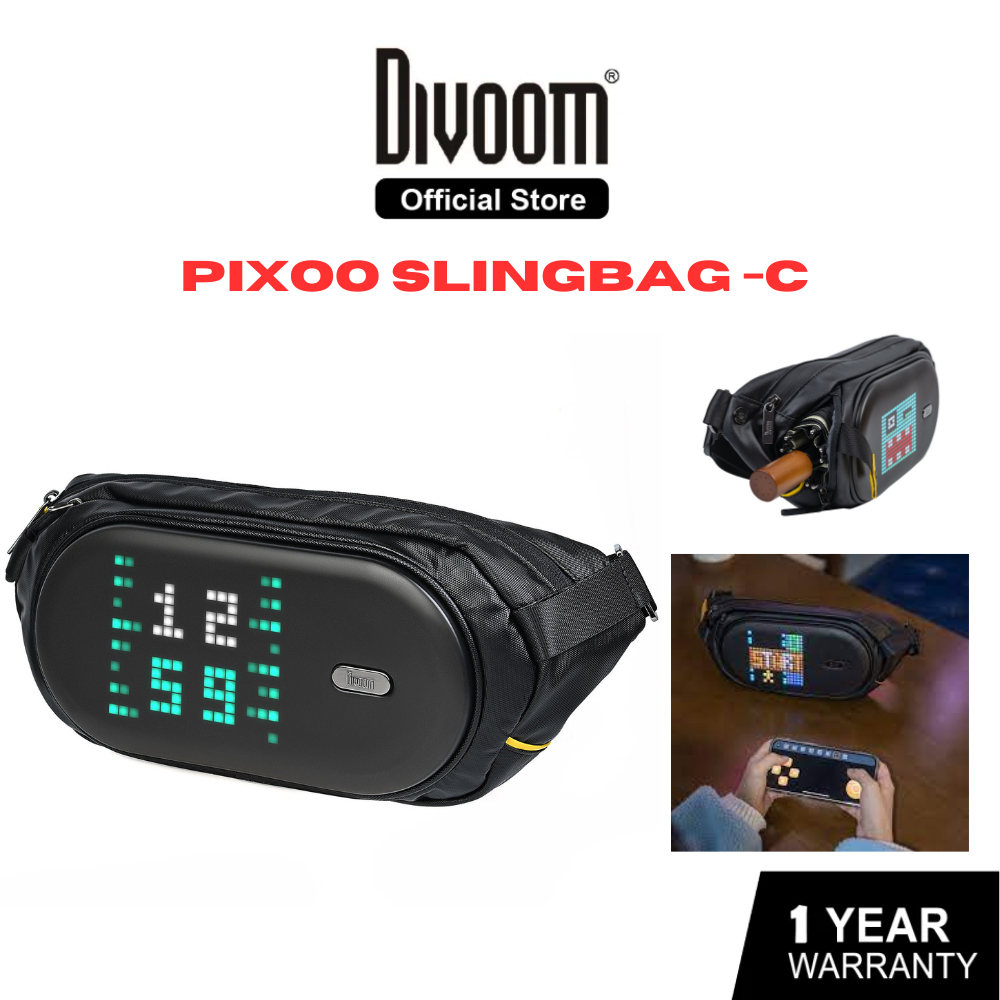 Divoom Pixoo Sling Bag C Pixel Art LED Sport Bag | 1 Year Warranty ...