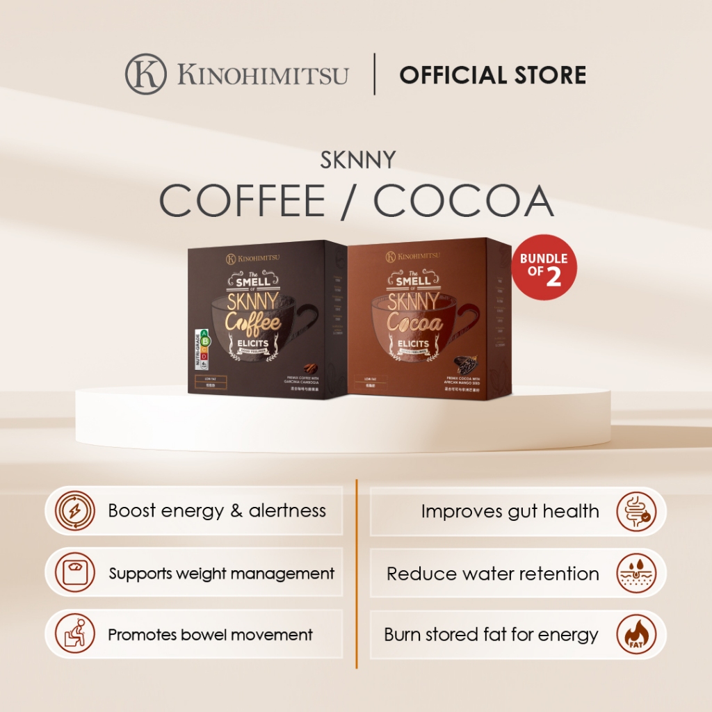 [Mix & Match] Kinohimitsu SKNNY Coffee/SKNNY Cocoa - Help Detoxify, Low ...