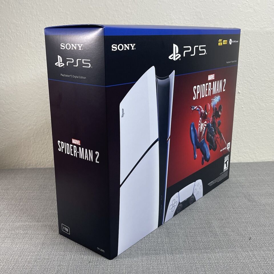 Sony PlayStation 5 Slim Digital Edition Marvel's Spider-Man 2 PS5 ...