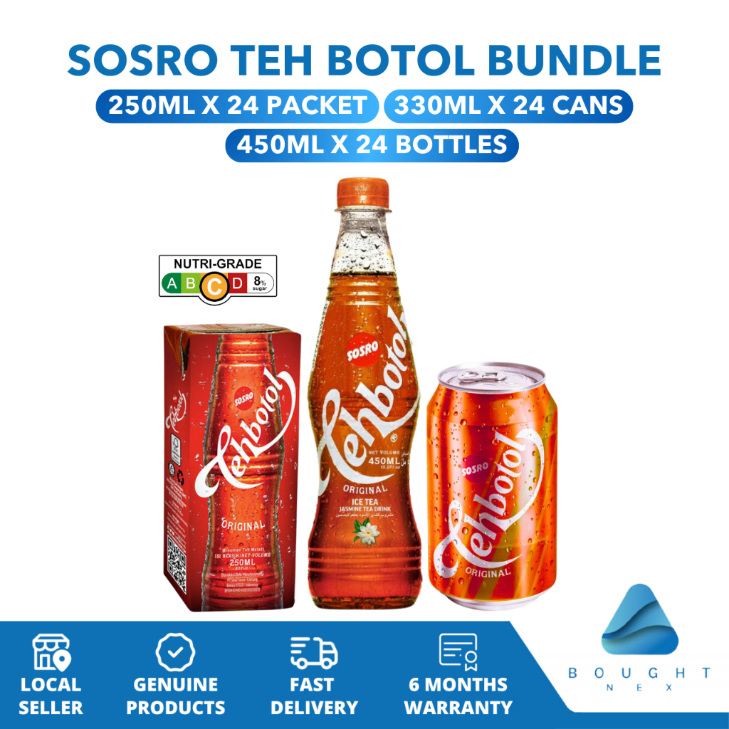 [Bundle of 24] Sosro Teh Botol Halal Top Indonesia Beverage - Tetra/Can ...
