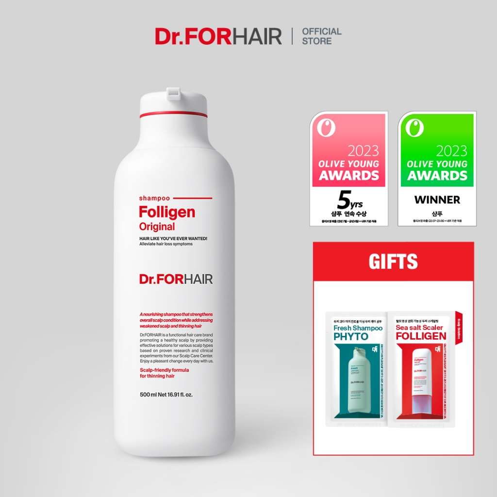 [Dr.FORHAIR] Folligen Original Shampoo 500ml | Shopee Singapore