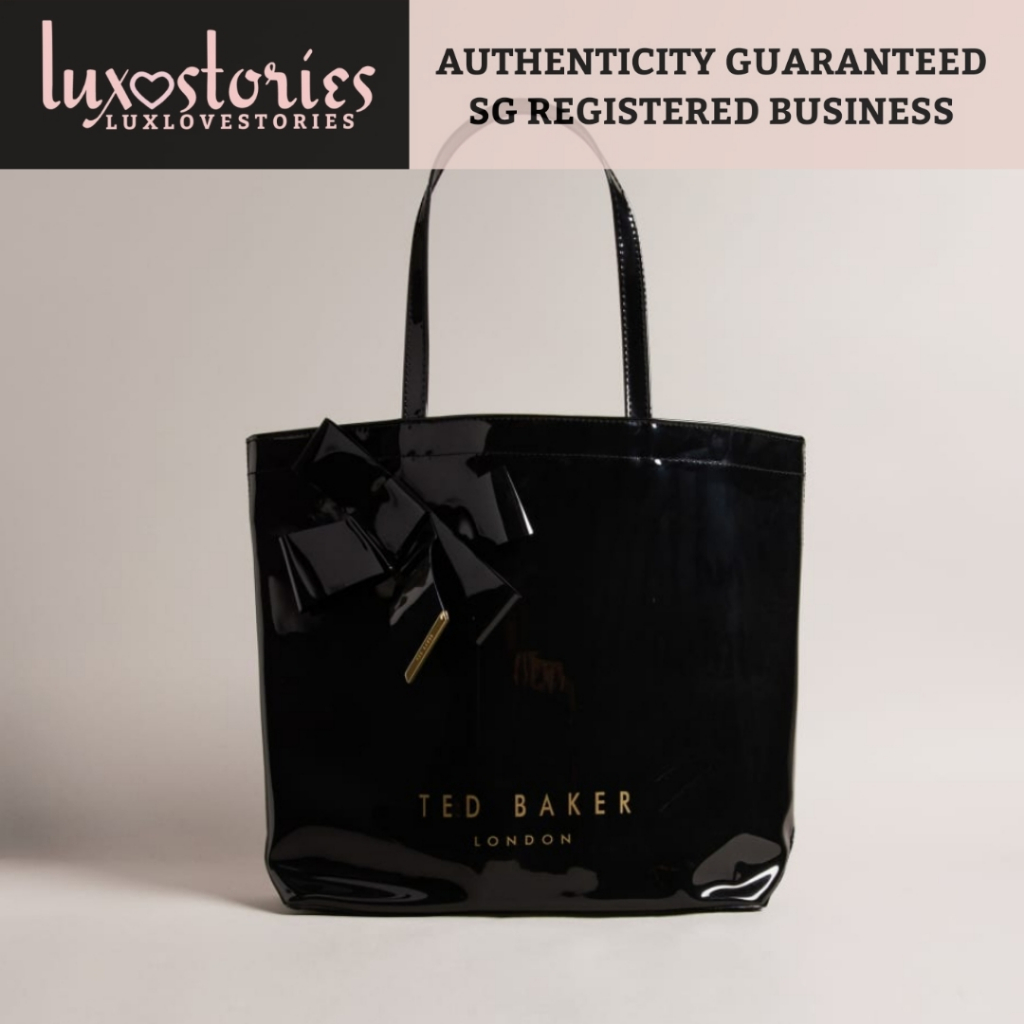 PRE-ORDER TED BAKER Nicon Knot Bow Large Icon Tote | Shopee Singapore