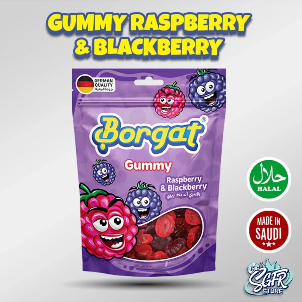 Borgat Raspberry & Gummy 🇸🇦 (100g) | Halal Certified Fruity Candy Mix ...