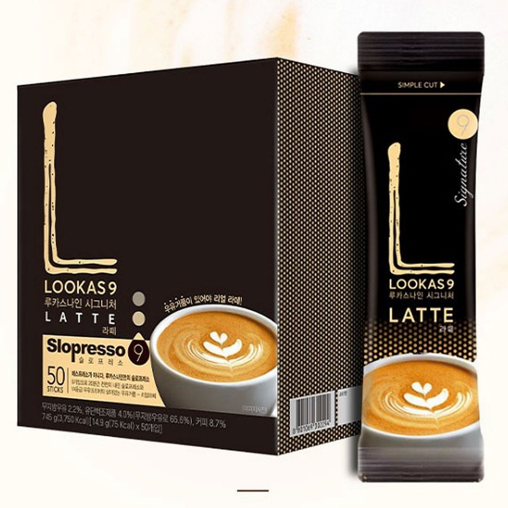 [LOOKAS9] Signature Cafe Latte_Slopresso / Korea Instant Coffee / 20T, 30T, 50T / From Korea ...
