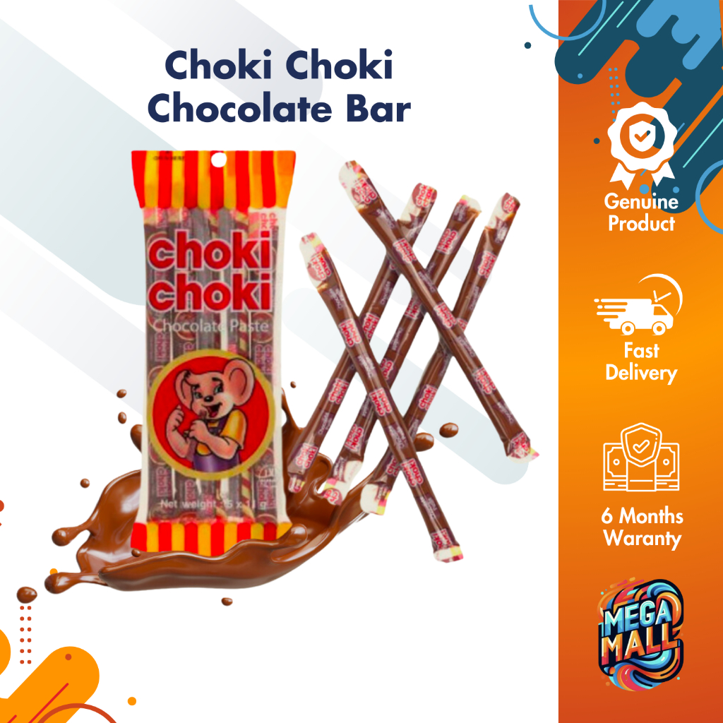 Choki Choki Chocolate Bar - 5pcs Milk Snacks, Biscuits, Candies ...