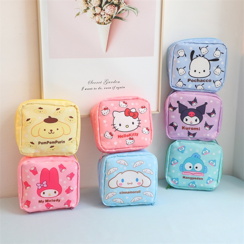 [SG Seller]Super Cute Sanrio Zip Pouch/Sanitary Pad pouch/Toiletry ...