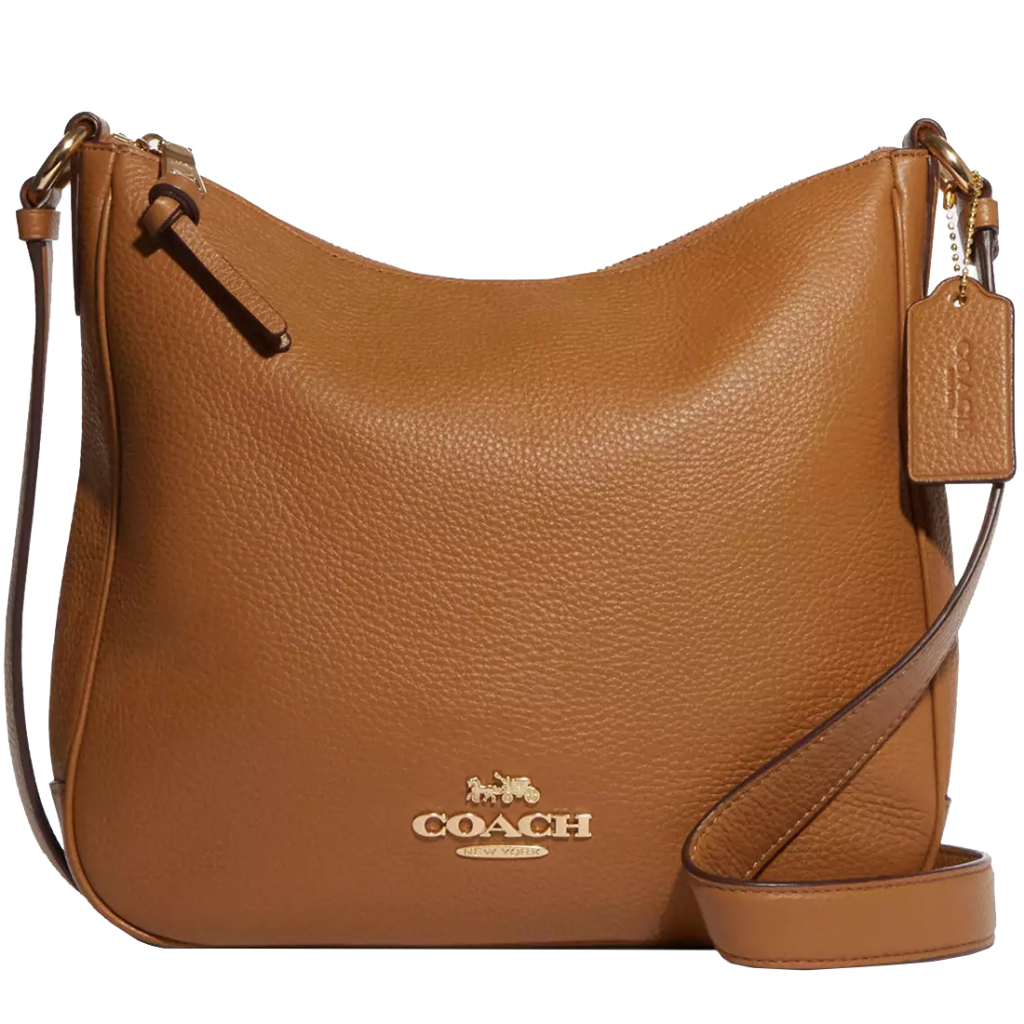 Coach Ellie File Bag in Light Saddle C1648 | Shopee Singapore