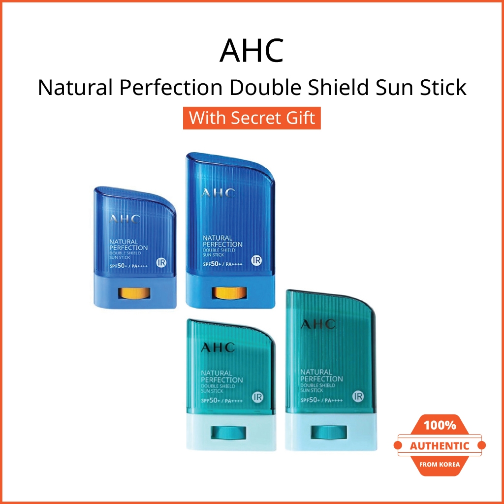 [AHC] Natural Perfection Double Shield Sun Stick 14g/22g - Broad Spectrum SPF50+ PA ...