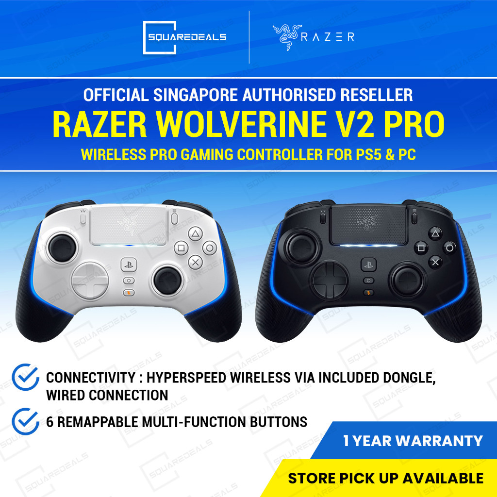 Razer Wolverine V2 Pro Wireless Pro Gaming Controller for PS5 PC ...